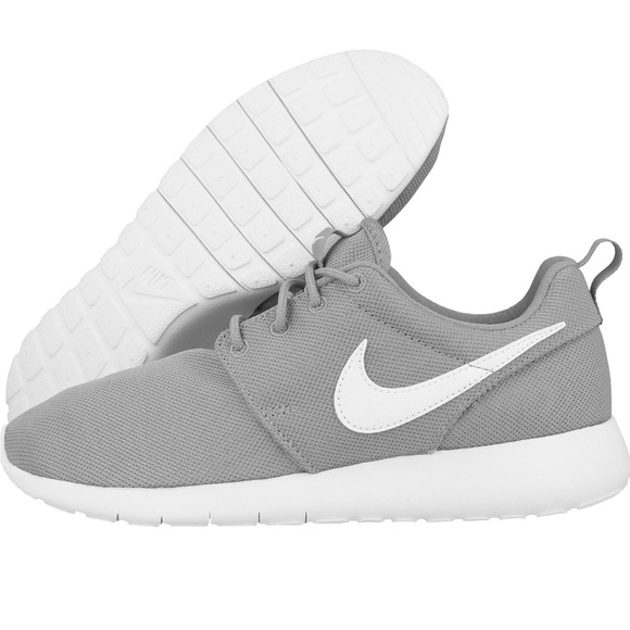 Nike | Shoes | Nike Kids Roshe One Running Shoe Wolf Grey White | Poshmark